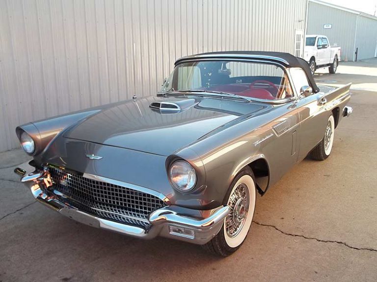 1957 Gunmetal Gray Thunderbird Restomod | Hills Automotive